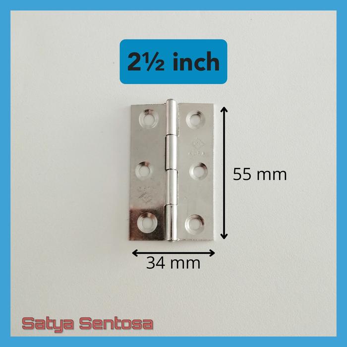 Jual Engsel Kupu Tipis Kecil Stainless Steel 1½ 2" 2½" 3" per pasang ...