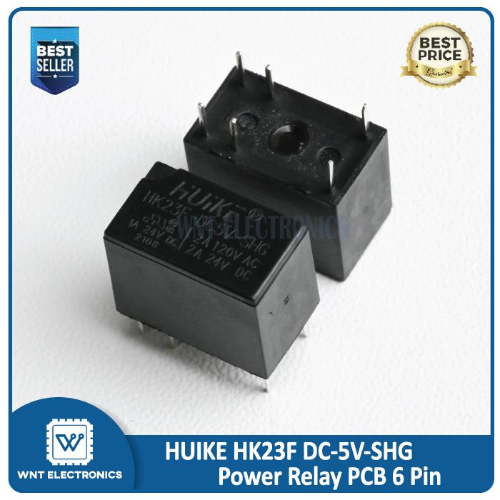 Jual Relay SPDT Huike HK23F DC5V-SHG - Relay 5v 6 Pin - Relay 5V - Kota ...