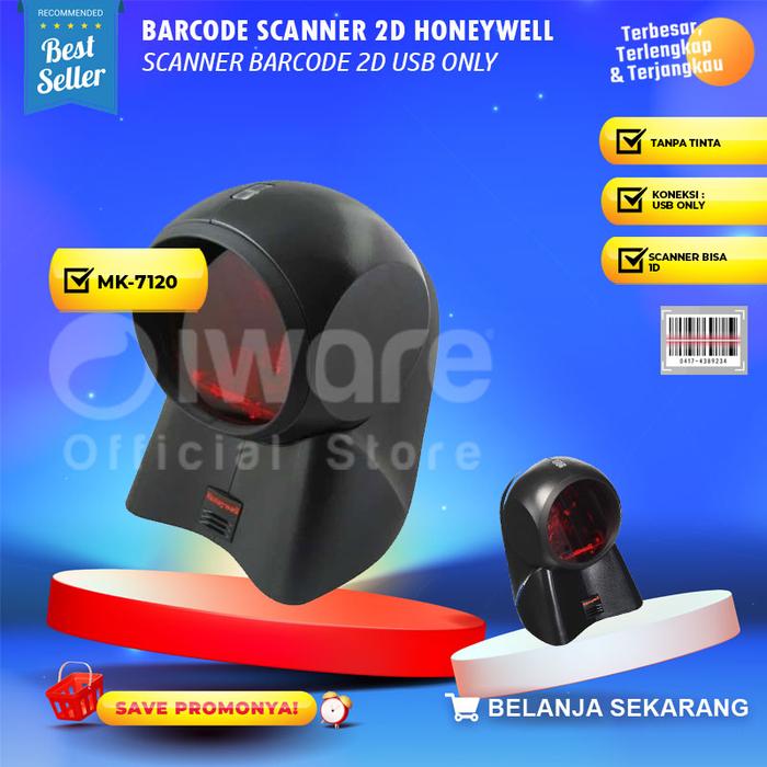 Promo HONEYWELL Barcode Scanner Omni MK7120 MS7120 MK 7120 1D Orbit USB ...