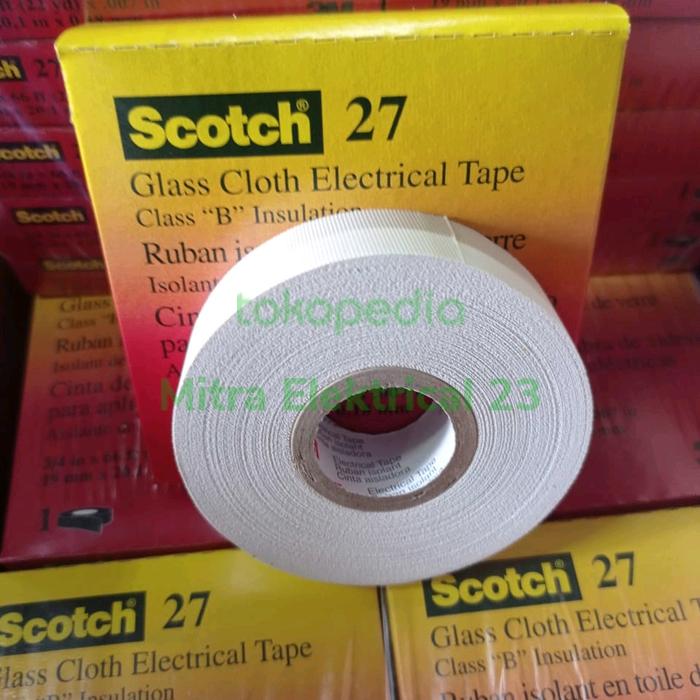Jual Isolasi Tahan Panas 3M Scotch 27 Electrical Tape 19mm × 20,1m × 0,18mm - Jakarta Barat ...