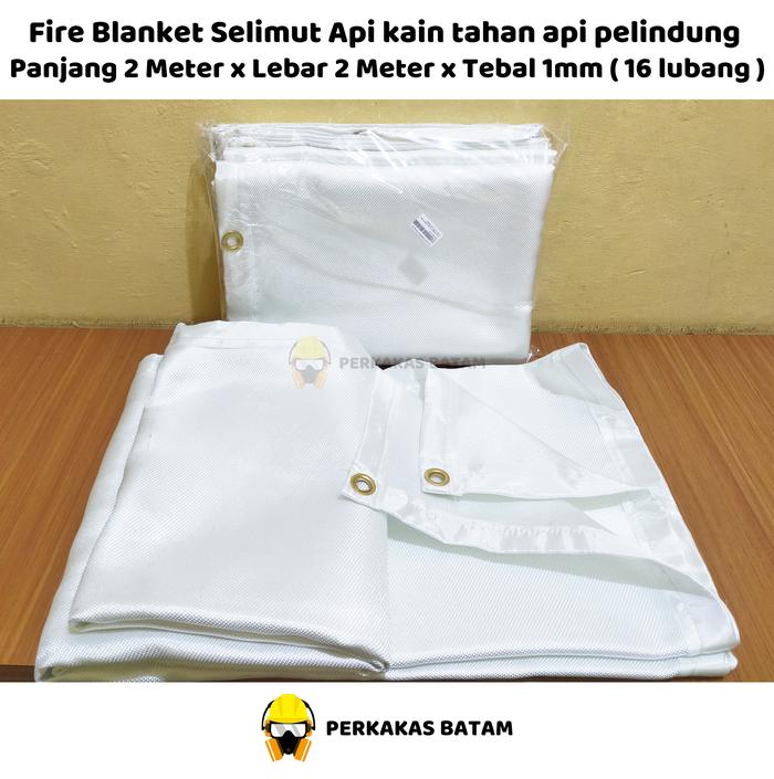 Jual Fire Blanket 2 METER Selimut Api kain tahan api pelindung 2m x 2m ...