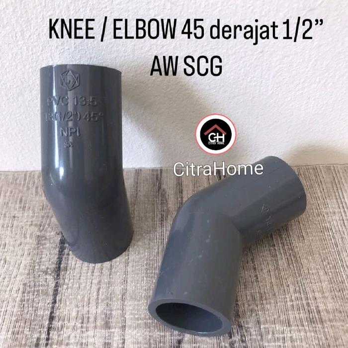 Promo Knee Elbow PVC 45 derajat 1/2" AW SCG - Kota Bandung - CitraHome ...