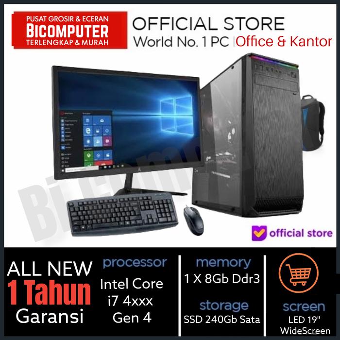 Jual PC Rakitan Desaign Core i7 gen4 Lengkap LED 19in | Desaign Gambar - Kota Surabaya - Bi ...