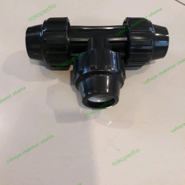 Jual tee hdpe compression 32mm / 1" inch - Jakarta Barat - cahaya makmur utama | Tokopedia