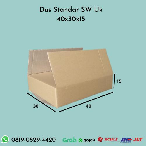 Jual Kardus Packing Box Dus Pindahan Single Wall Uk 40x30x15 Polos ...
