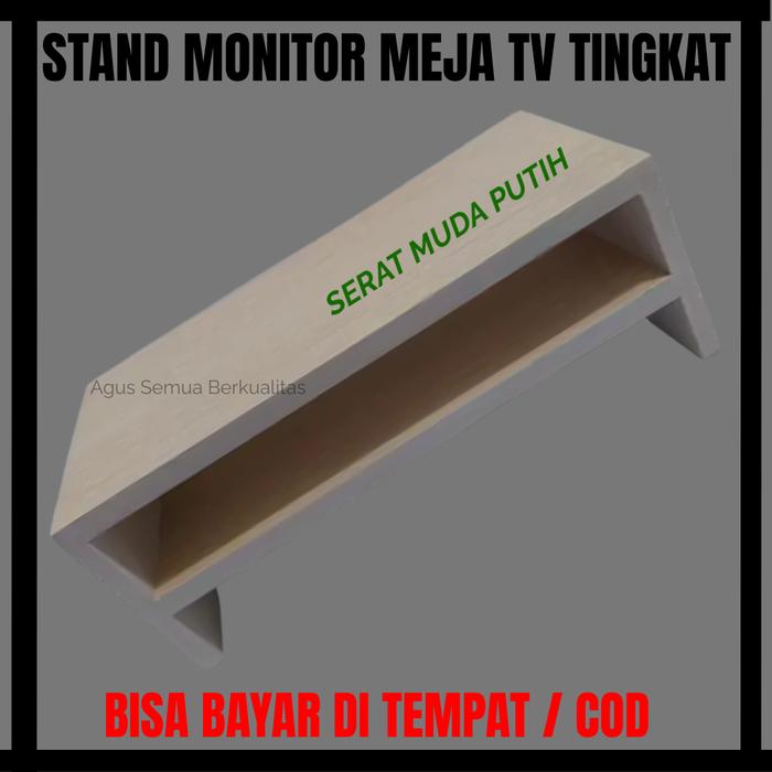 Jual Meja Stand Tatakan Dudukan Laptop Monitor Kayu TINGKAT ...