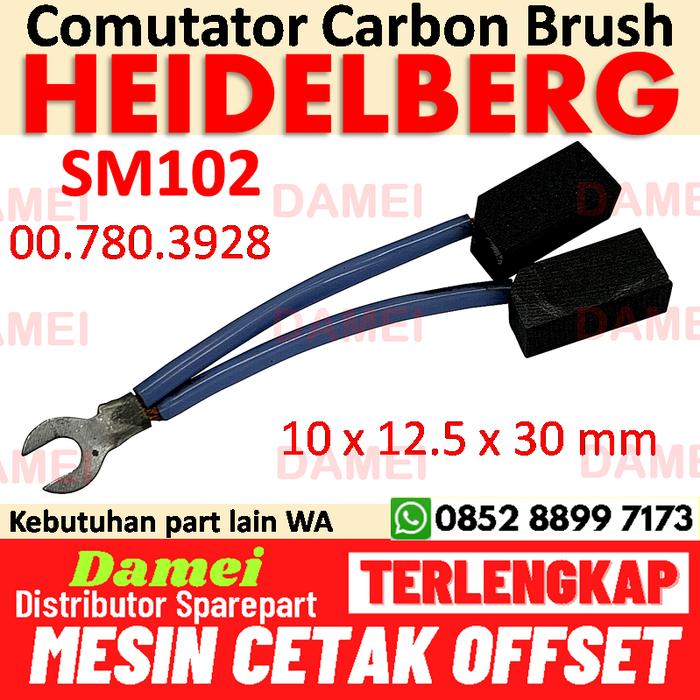 Jual Heidelberg Comutator Carbon Brush Main Drive Motor Carbon 00.780. ...