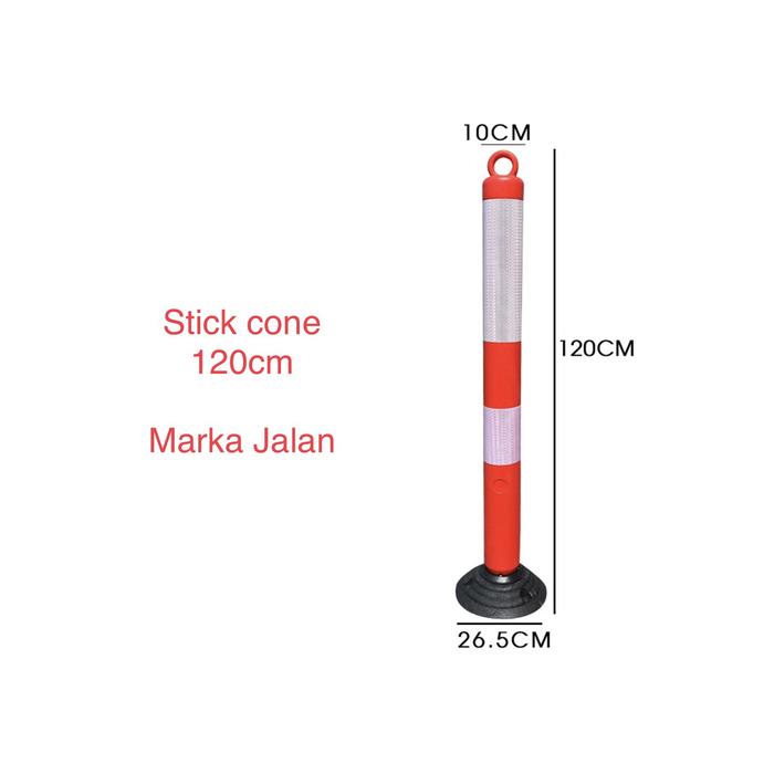 Jual Stick cone 120cm/T Top Bollard /Pembatas Jalan / kerucut Tiang ...