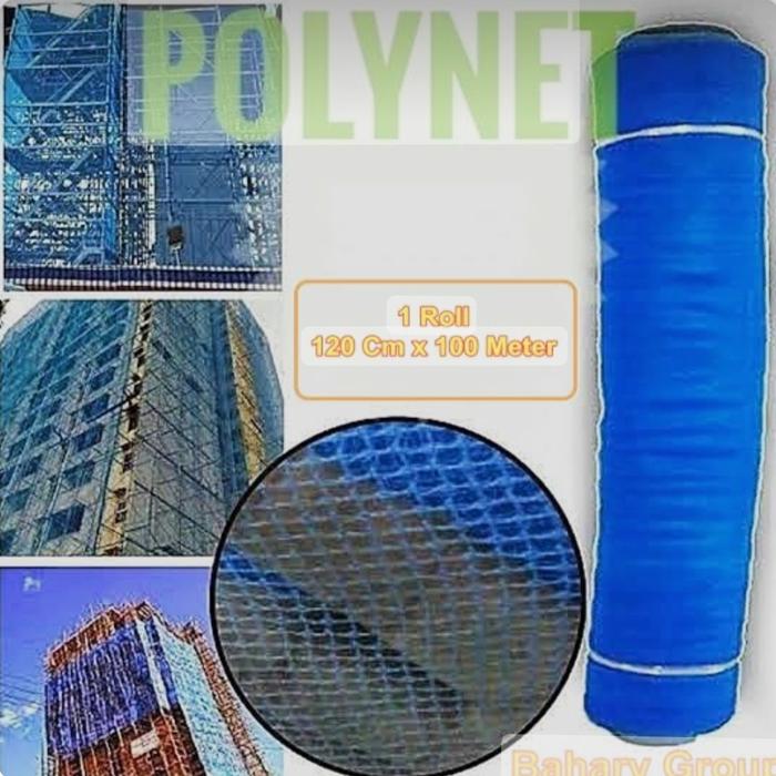 Jual Jaring polynet safety biru untuk pengaman proyek bangunan, dll ...