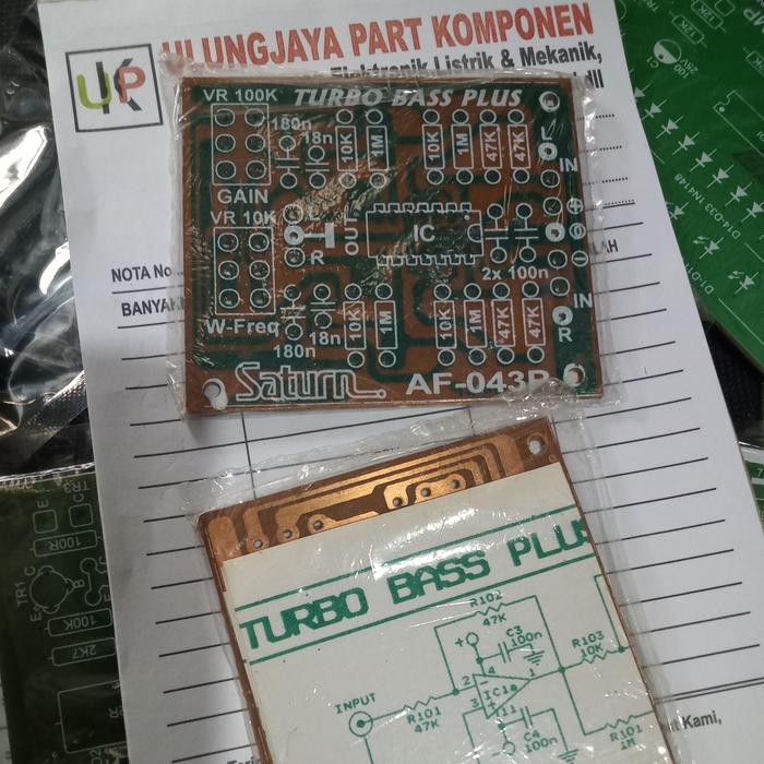 Jual PCB turbo bass plus AF 043P kit layout PCB - Kab. Bekasi ...