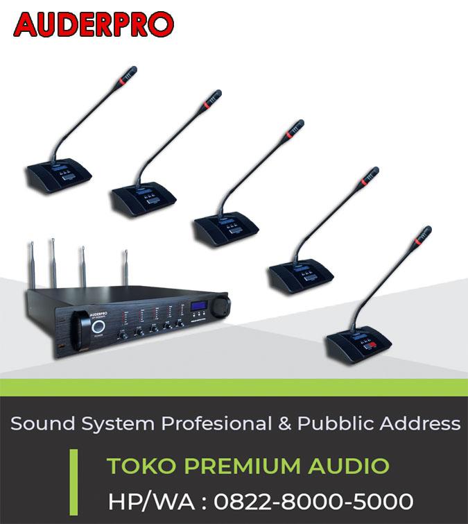 Jual PAKET MIC CONFERENCE WIRELESS AUDERPRO N4 PAKAI 9 MIK GARANSI ...