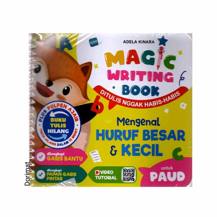 Jual Magic Writing Book: Mengenal Huruf Besar dan Kecil - Adela Kinara ...