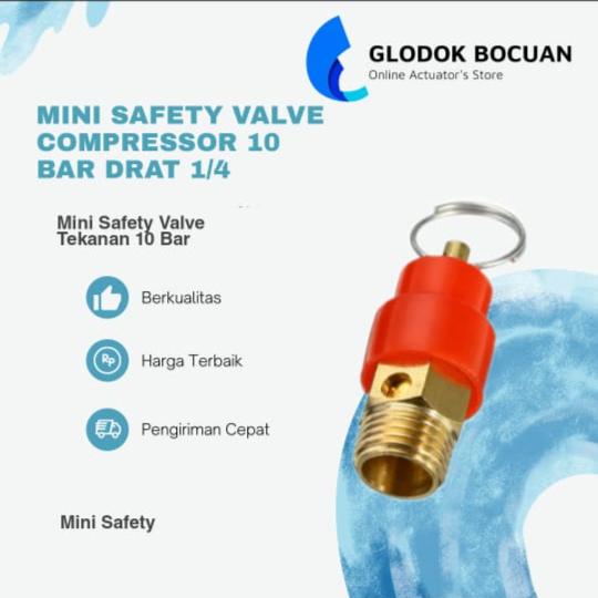 Jual Mini Safety Valve 1 4 Safety Valve Kompressor 10 Bar Jakarta Barat Glodok Bocuan