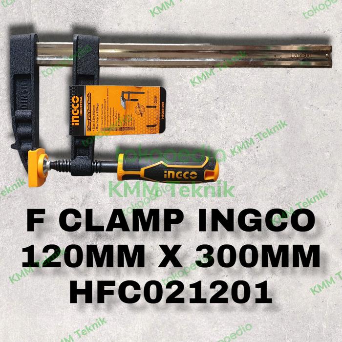 Jual INGCO F CLAMP 120 X 300MM 300 MM ALAT CATOK KLEM PENJEPIT KAYU ...