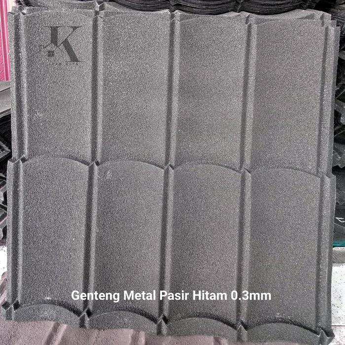 Jual Genteng Metal Pasir Hitam / Atap Genteng Pasir / Genteng Galvalum ...