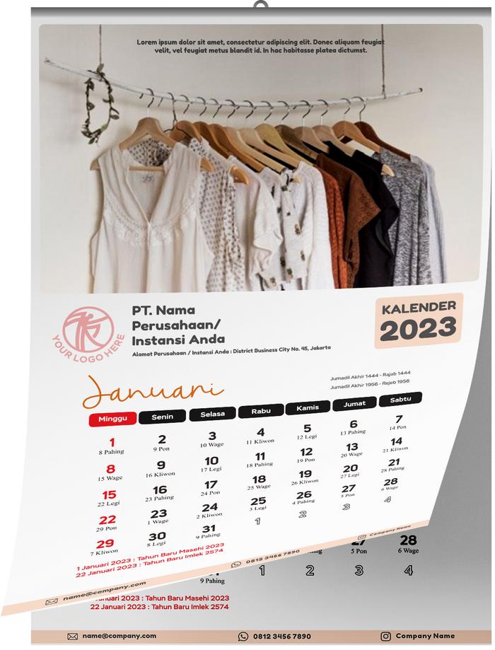 Jual Cetak Kalender Dinding Custom 2024 - Art Paper - Klem Seng - 4 ...