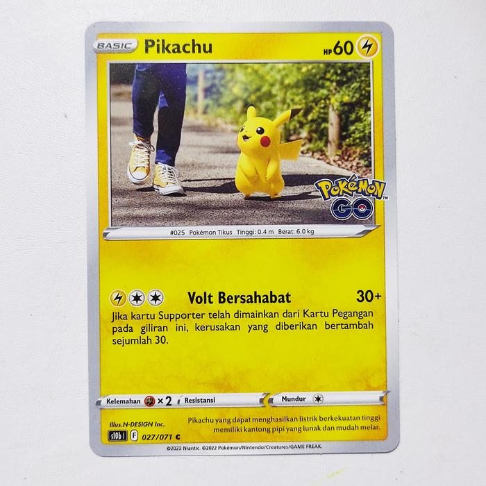 Jual Pikachu 027/071 S10b - Kartu Pokemon GO Indonesia - Jakarta Timur ...