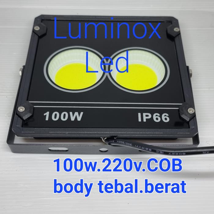 Jual lampu tembak led 100w 100 watt sorot led 100watt flood light 100 w ...