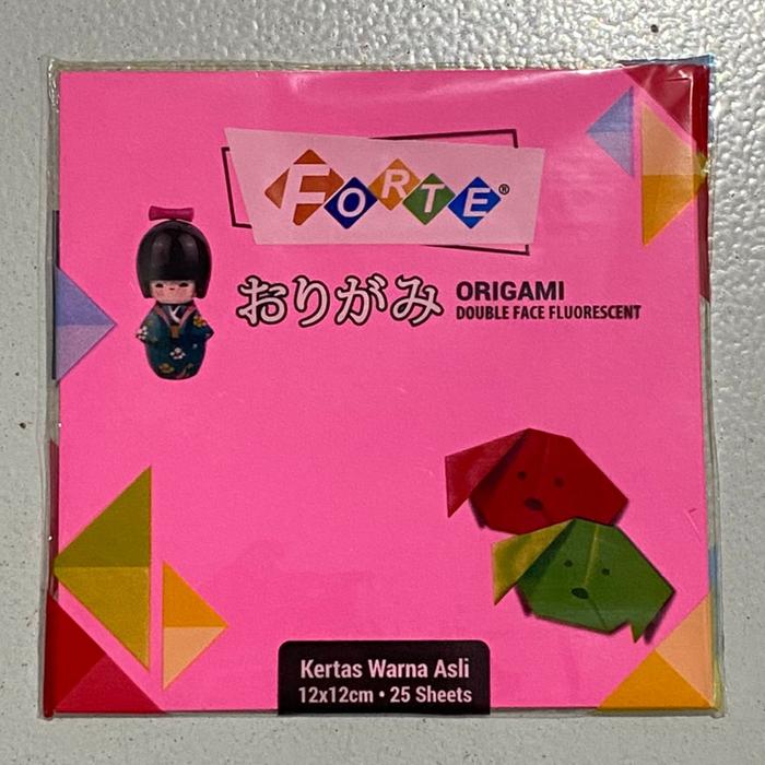 Jual Kertas Lipat Forte Kecil Isi 25 Lembar / Origami Warna 2 Sisi ...