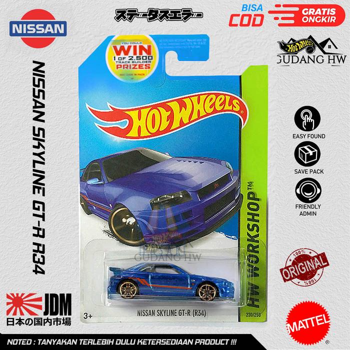 Jual Hot Wheels Nissan Skyline GT-R R34 - Biru - Kota Depok - GUDANG HW ...