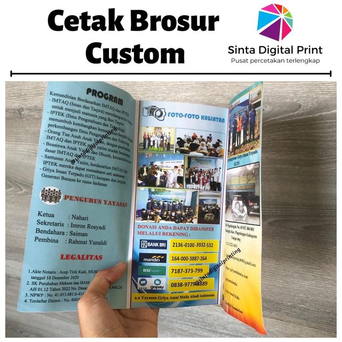 Jual Cetak Brosur Flyer Pamflet Leaflet Custom Ukuran Desain Art Paper - Kab. Tangerang - Sinta ...
