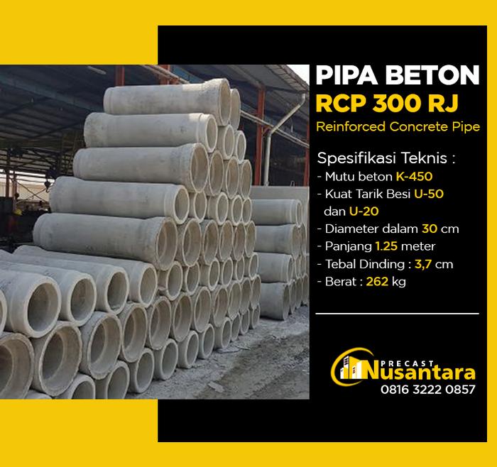 Jual Pipa RCP ukuran diameter 300 RJ X 1250 mm / Pipa Beton / Buis Beton 30 - Kab. Tangerang ...