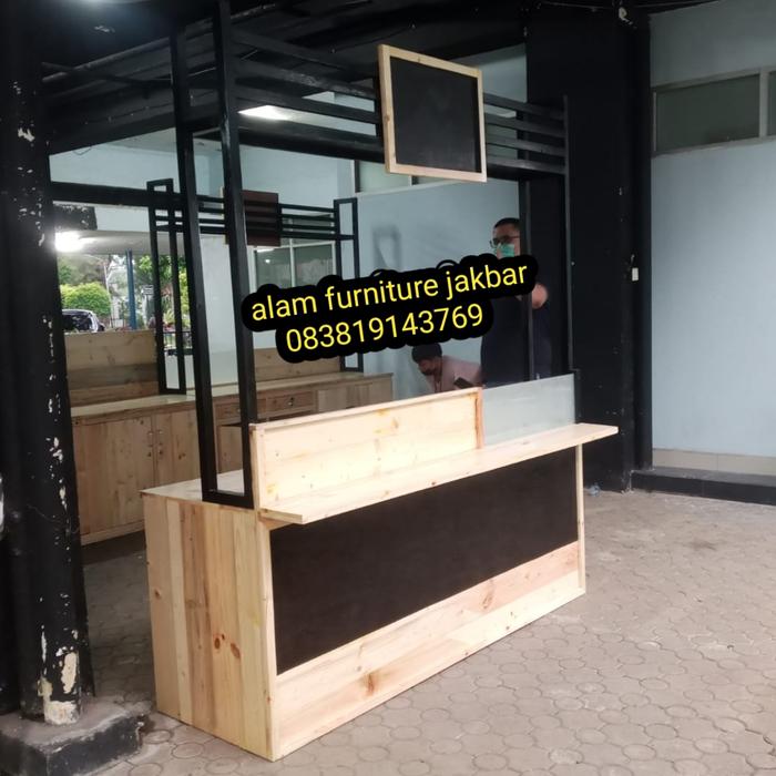 Jual gerobak food court/ meja stand / meja booth stand / meja serbaguna ...