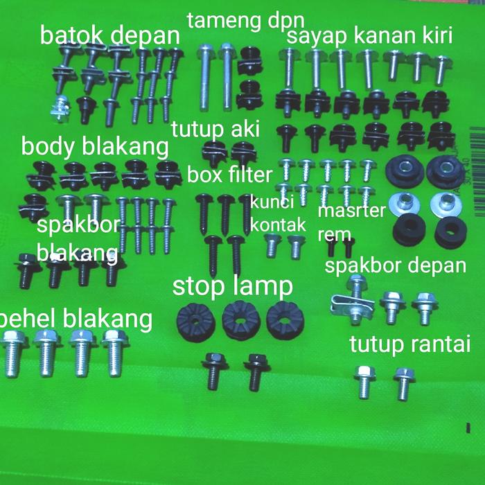Jual FULL set baut body motor supra X 125 - Kab. Cilacap - ERTIGA BAUT ...