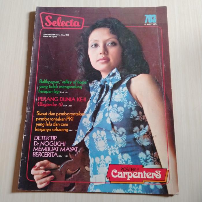 Jual Majalah Jadul SELECTA No.703 Mar 1975 LITA HILVIANA & HENDRA CIPTA ...