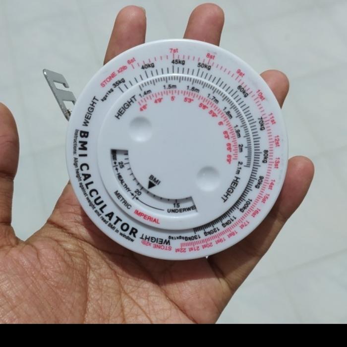 Jual BMI tape body mass index bmi calculator meteran pinggang - Jakarta ...