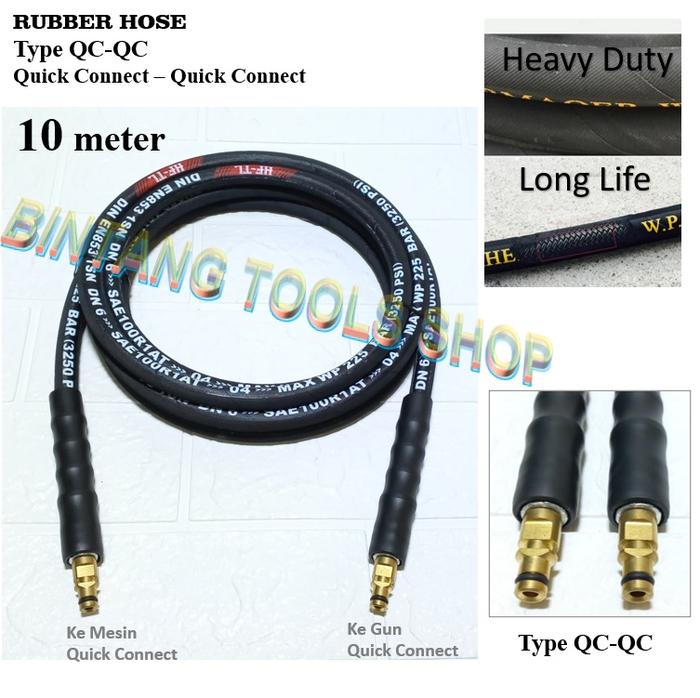 Jual Selang Karcher K1 K2 K3 K4 K5 Rubber Hose 3m 5m 10m 15m 20m 25m ...