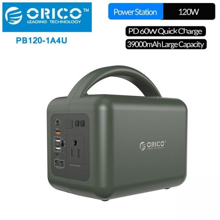 Jual ORICO PB120-1A4U Portable Power Station 39000mAh 120W Power-On-The ...