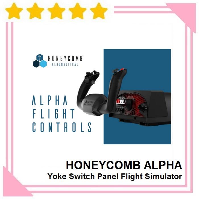 Jual Honeycomb Alpha Flight Controls Yoke Switch Panel Flight Simulator ...