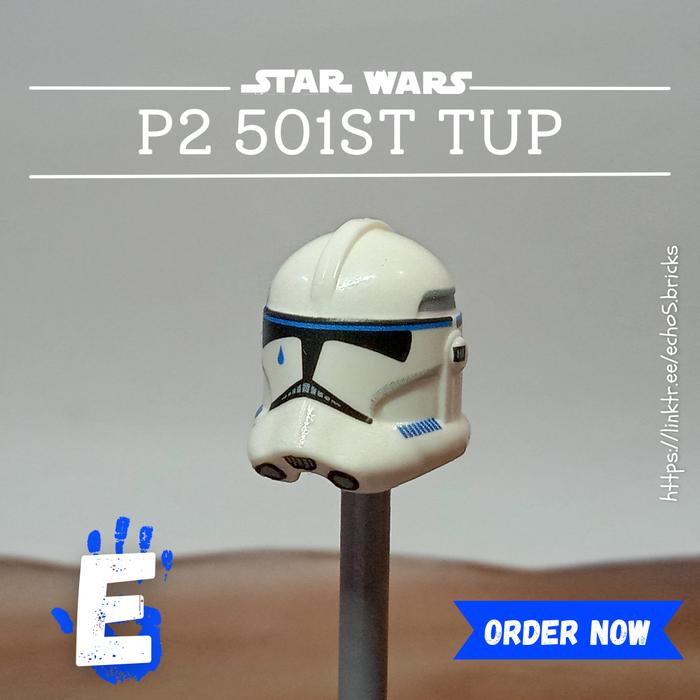 Jual Lego Custom P2 501st Tup Helmet - Jakarta Barat - echo5555_bricks ...