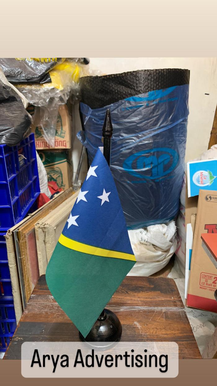 Jual Bendera negara SOLOMON ISLANDS+tiang kayu meja - Jakarta Pusat ...