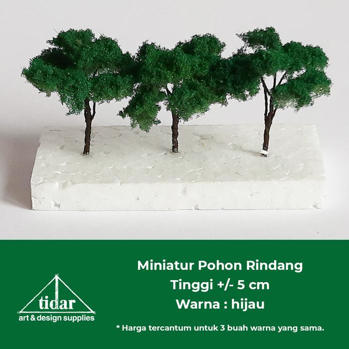 Jual MH - Miniatur Maket Pohon Cabang / Rindang / Beringin Tinggi 5 CM ...