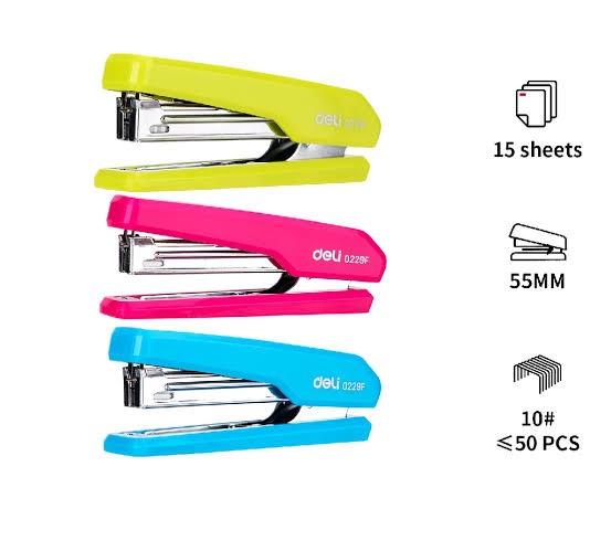 Jual STAPLES STAPLER NO 10 HD-10 DELI 0229F WARNA STEPLER HEKTER LUCU ...