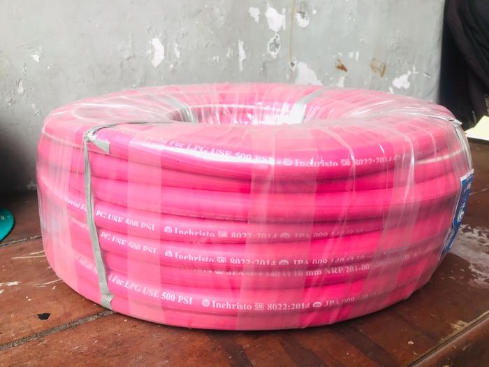 Jual Selang LPG Pink SNI / Selang gas Elpiji Meteran PREMIUM - Roll 50 ...