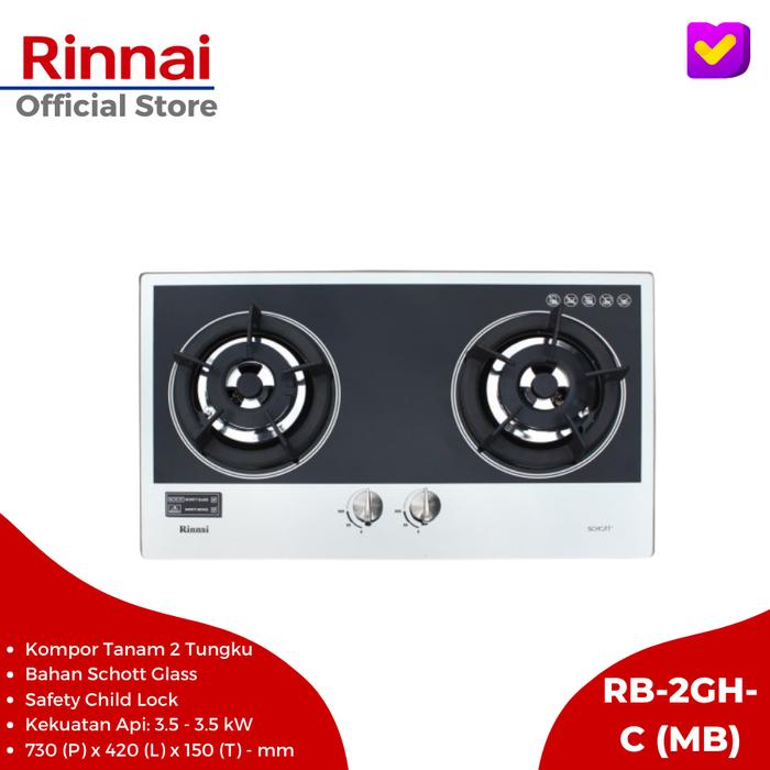 Promo Rinnai Kompor Tanam Built In Hob 2 Tungku RB-2GH-C (MB) Cicil 0% 3x - Kab. Bekasi - Rinnai ...