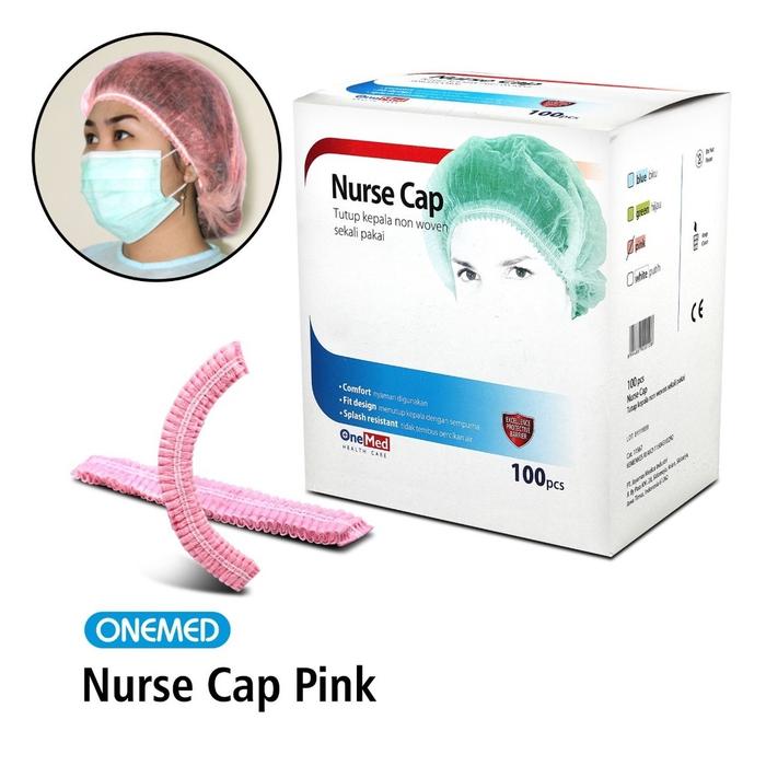 Jual NURSE CAP ONEMED ISI 100 PCS / NURSE CUP ONEMED / HAIR NET - Hijau ...
