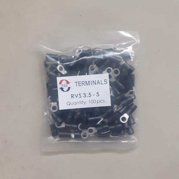 Jual Kabel Skun Ring 4mm M5 Isolasi / Kabel Skun Ring Isolasi RVS 3.5 ...