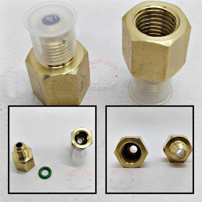 Jual SAMBUNGAN NEPEL R134 ADAPTER | NEPEL TABUNG GAS FREON KLEA R 134 5 ...