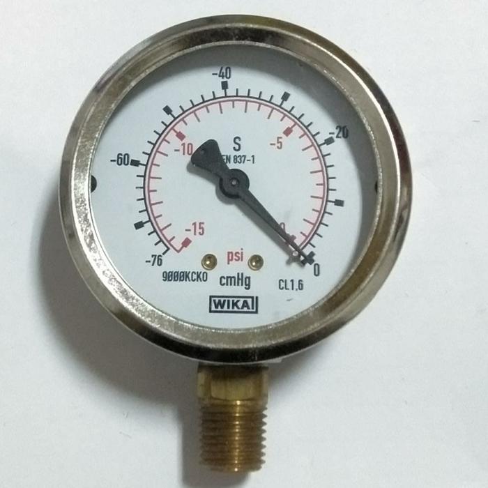 Jual Pressure Gauge Manometer Wika 2,5 Inch Bottom Brass Kuningan - 1.6 ...