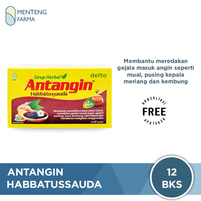Jual Antangin Habbatussauda 12 Sachet - Sirup Masuk Angin Meriang ...
