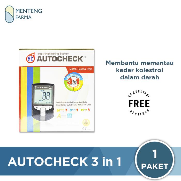 Jual Autocheck 3in1 Alat Test Kolesterol, Gula Darah, Asam Urat ...