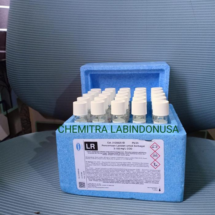Jual HACH 2125825 COD Reagent Digestion Vials, Low Range, pk/25 - Kab ...