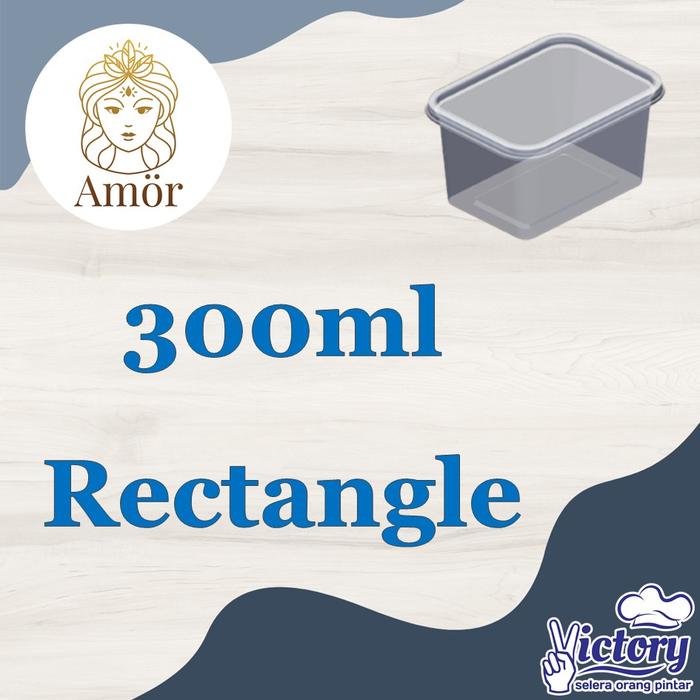 Promo 12pc_Thinwall 300ml Rectangle Victory / Packaging Plastik Kotak Makan - Kota Surabaya ...