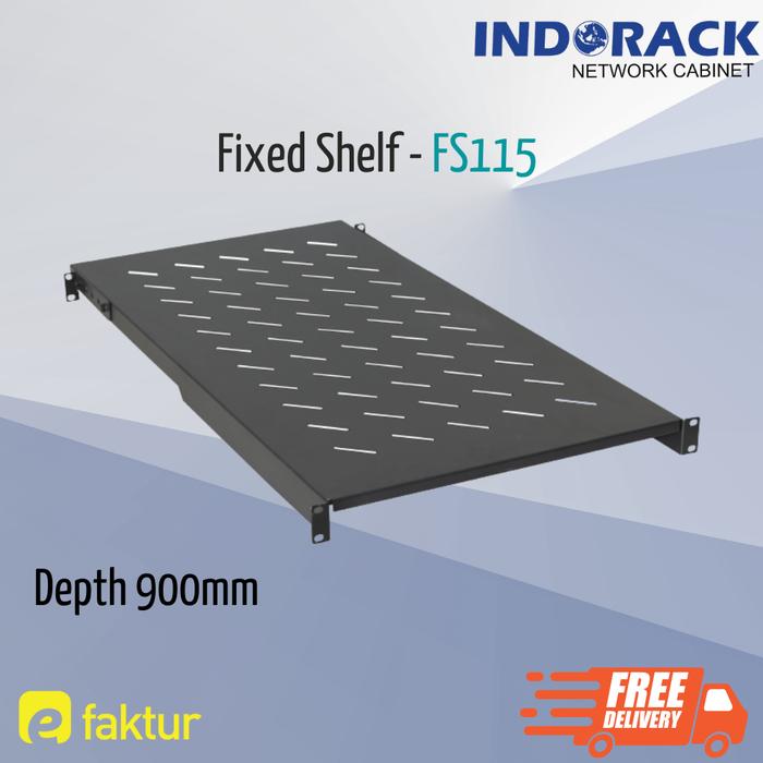 Jual FS115 INDORACK ACCESSORIES RACK 19 FIXED SHELF, DEPTH 900MM ...