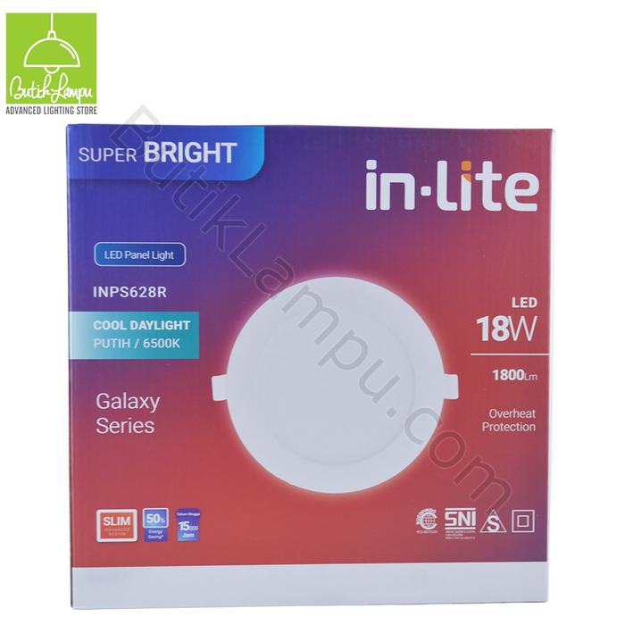 Jual Lampu Downlight LED INLITE INPS628R 18W Slim Super Bright - Putih ...