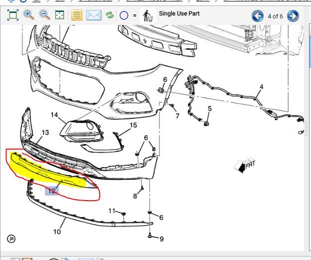 Promo PLATE FRT BPR FASCIA SKID CHEVROLET TRAX Cicil 0% 3x - Jakarta ...